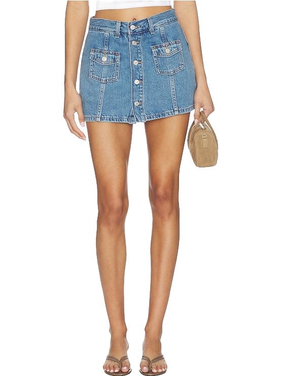 LEVI'S LEVI'S Button Front Denim Skort